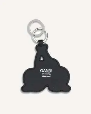 GANNI Cherry Motif Keyring - Red