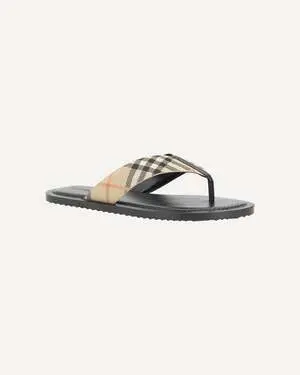 Burberry Pavilion Check Thong Sandals
