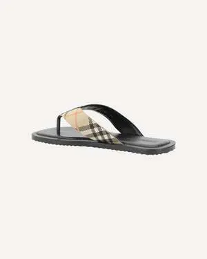 Burberry Pavilion Check Thong Sandals