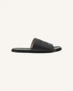 Loewe Slide Anagram Flex Sandals In Calfskin