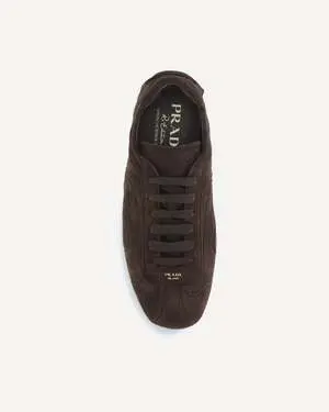 Prada Monte Carlo Re-edition 2005 Suede Sneakers - Brown
