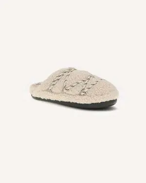 Moon Boot Teddy Slipper - Beige