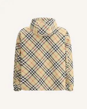 Burberry Reversible Checked And Plain Waterproof Jacket - Multicolour