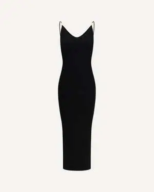 Versace Safety Pin Slip Midi Dress