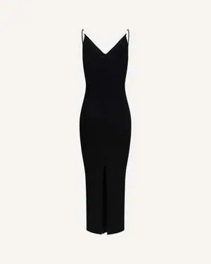 Versace Safety Pin Slip Midi Dress