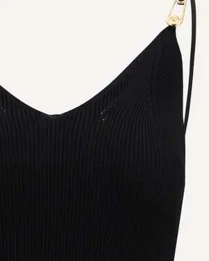 Versace Safety Pin Slip Midi Dress