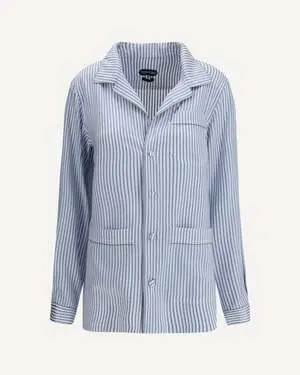 TOM FORD Striped Silk Button-up Shirt - Multicolour