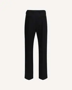 Valentino Garavani Virgin Wool Tailored Pants - Black