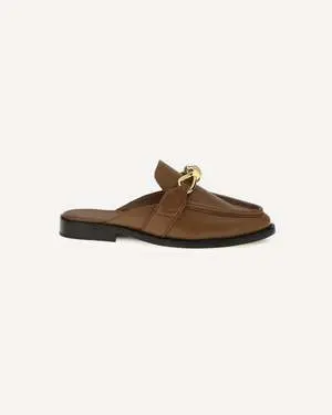 Bottega Veneta Astaire Leather Loafers With Knot Detail - Brown