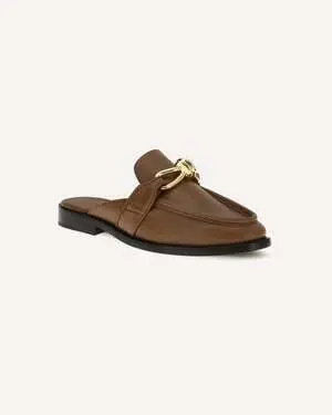 Bottega Veneta Astaire Leather Loafers With Knot Detail - Brown