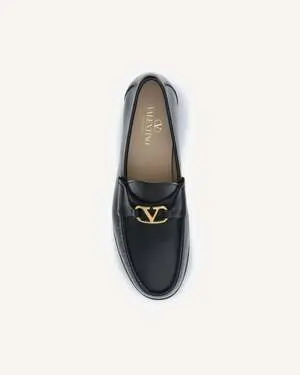 Valentino Garavani Signature Vlogo Loafers - Black