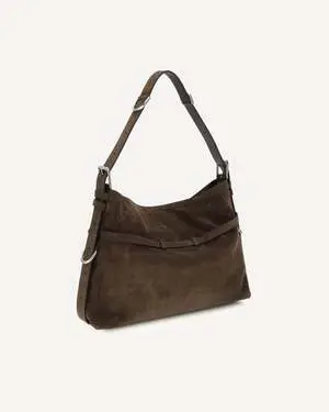 Givenchy Medium Voyou Shoulder Bag In Glossy Leather - Black