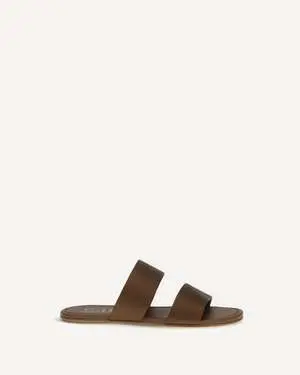 PEDRO GARCIA Double-band Satin Sandals