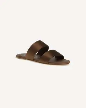 PEDRO GARCIA Double-band Satin Sandals