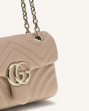 Gucci Gg Marmont Small Shoulder Bag - Pink
