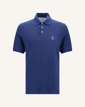 Brunello Cucinelli Cotton Polo - Blue