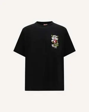 Kenzo Wild Tiger Motif Embroidered On The Chet Overized T-hirt