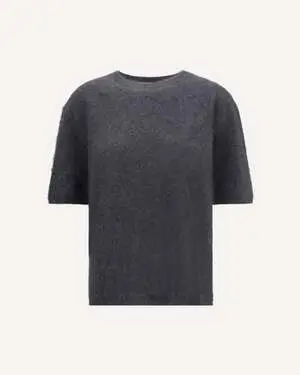 LISA YANG Maren Brushed Cashmere Sweater - Grey
