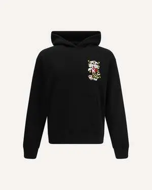 Kenzo Cotton Hoodie With Wild Tiger Embroidery