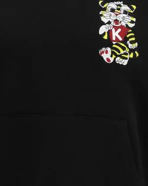 Kenzo Cotton Hoodie With Wild Tiger Embroidery