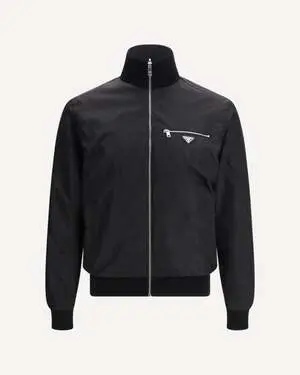 Prada Reversible Wool And Re-nylon Bomber Jacket