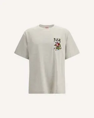 Kenzo Wild Tiger Motif Embroidered On The Chet Overized T-hirt