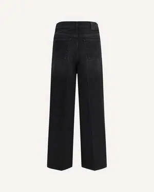 TOTEME Wide-leg Jeans With Pressed Crease - Black
