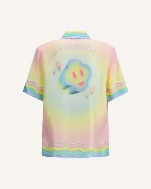 Casablanca All-over Onogra Jacquard Pattern Polo Shirt Ale