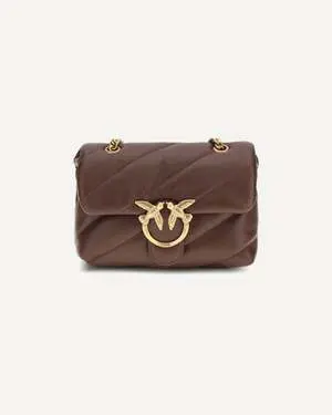 Pinko Love Mini Puff Leather Shoulder Bag