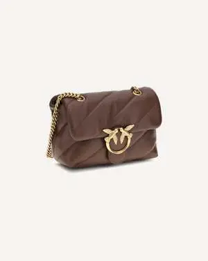 Pinko Love Mini Puff Leather Shoulder Bag