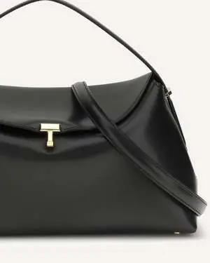 TOTEME T-lock Shoulder Bag - Black