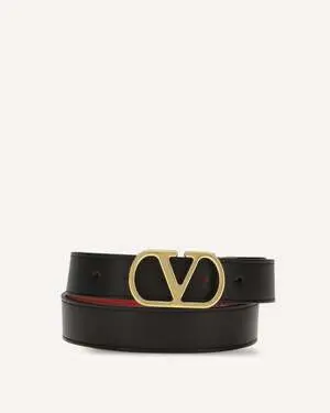 Valentino Garavani Reversible Vlogo Signature Belt - Black