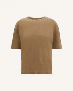 LISA YANG Maren Brushed Cashmere Sweater - Brown