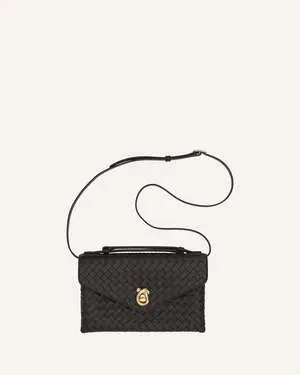 Bottega Veneta Knot Lock Shoulder Bag - Brown
