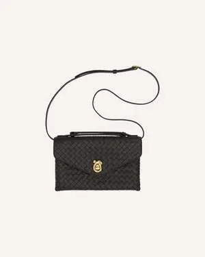 Bottega Veneta Knot Lock Shoulder Bag - Brown