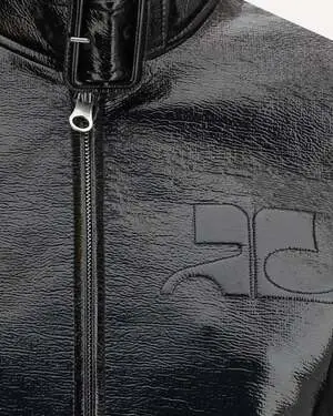 COURREGES City Vinyl Zip-up Jacket