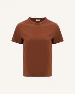 Brunello Cucinelli Cotton T-shirt With Jewel Detail