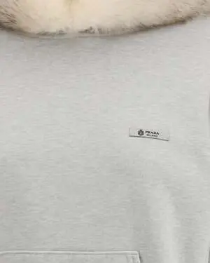 Prada Shearling Lined Hoodie