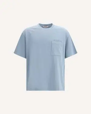 Marni Cotton Jersey T-shirt With Chest Pocket - Light Blue