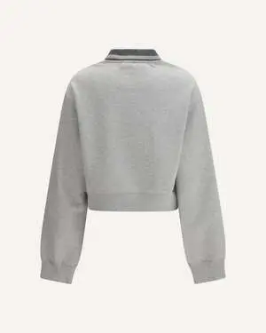 Miu Miu Embroidered Logo Sweatshirt