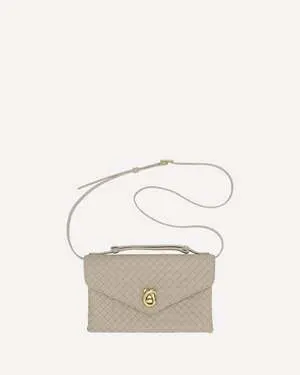Bottega Veneta Knot Lock Shoulder Bag - Beige