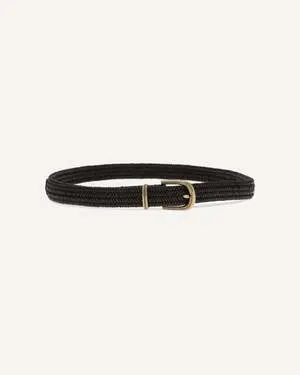 Brunello Cucinelli Braided Stretch Leather Belt