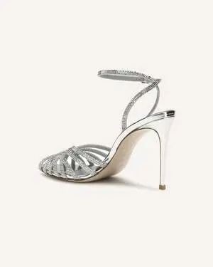 LE SILLA Embrace Divina Crystal Embellished Stiletto Sandals