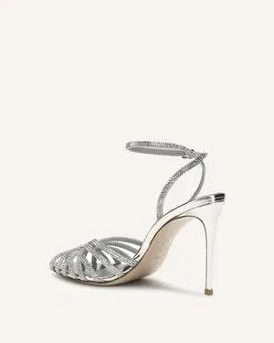 LE SILLA Embrace Divina Crystal Embellished Stiletto Sandals