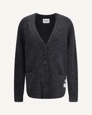 MARANT ETOILE Eborah Alpaca Blend Cardigan - Grey