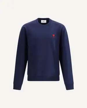 Ami Crewneck Sweatshirt With Embroidered Logo