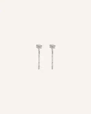 SELF-PORTRAIT Crystal Bow Droplet Earrings