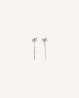 SELF-PORTRAIT Crystal Bow Droplet Earrings
