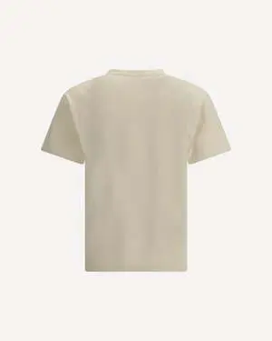 Alexander McQueen Cotton T-shirt With Logo - Cream