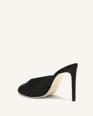 JIMMY CHOO Brigitte Leather Mules - Black